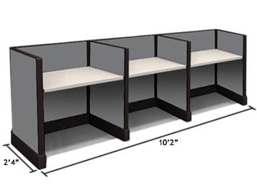 2' x 3' 39" H Cubicles | 10 Layout Options