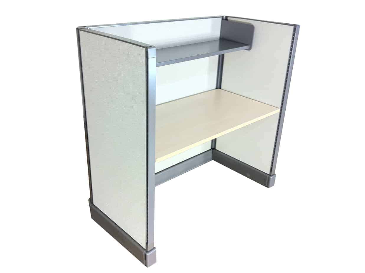 2' x 4' 54" H Cubicles | 10 Configuration Options with Shelf