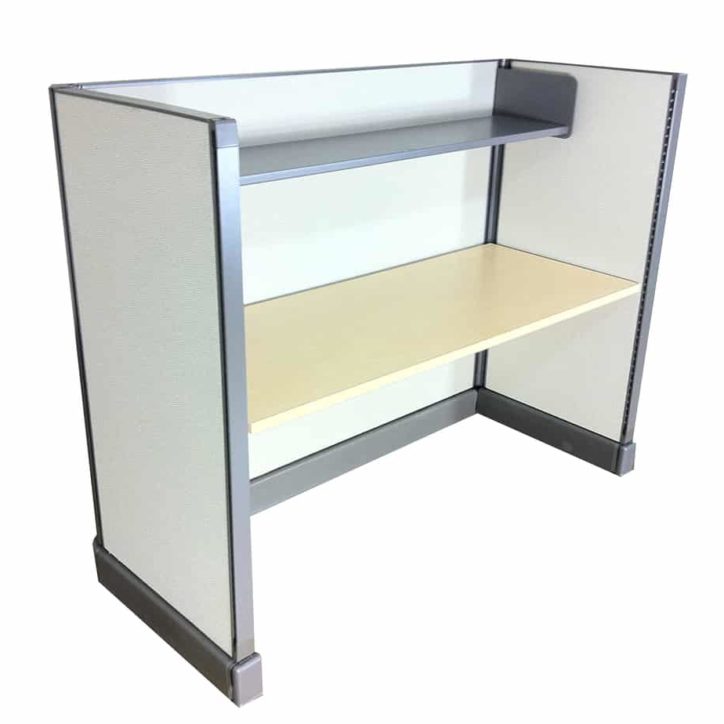 2' x 5' 54" H Cubicles | 10 Configuration Options with Shelf