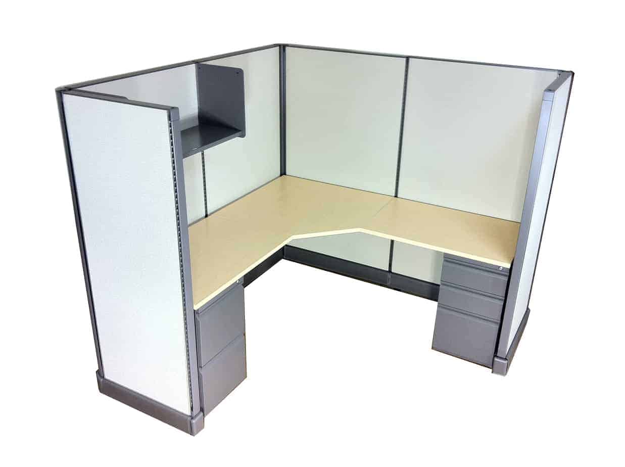 6' x 6' 67" H Cubicles | 10 Configuration Options with Shelf